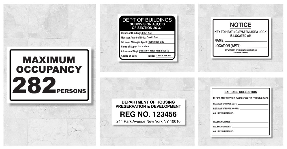What are the Different Types of HPD Building Signs and its Uses?